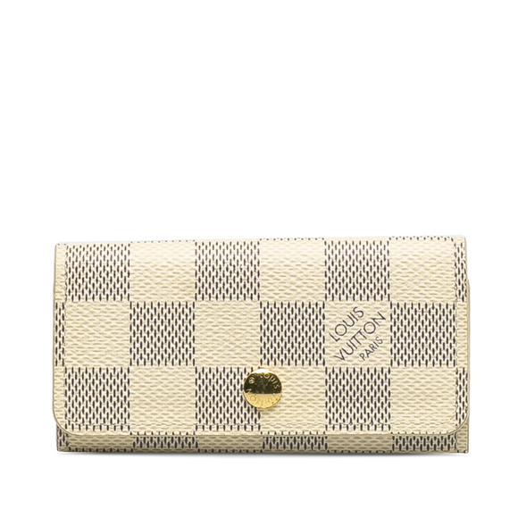 Louis Vuitton | Accessories | Louis Vuitton Damier Azur 4 Key Holder ...